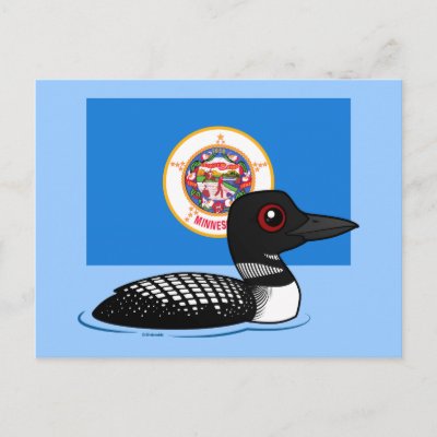 Cute Common Loon by Birdorable