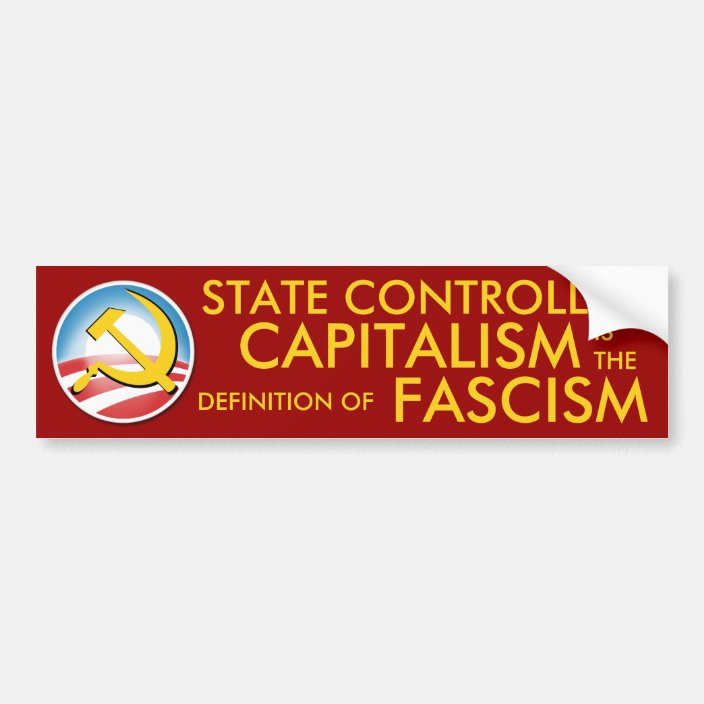 State Controlled Capitalism Bumper Sticker | Zazzle.com