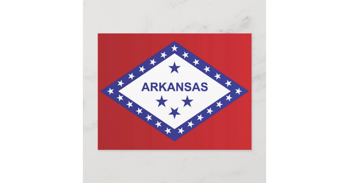 State Flag of Arkansas, USA Postcard | Zazzle