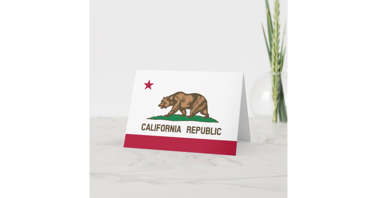 State Flag of California Card | Zazzle