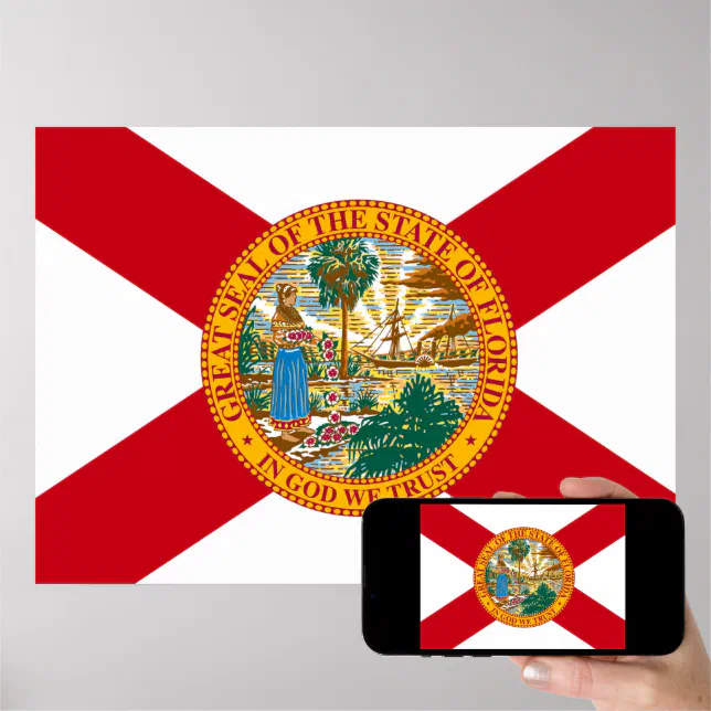 State Flag of Florida Poster | Zazzle