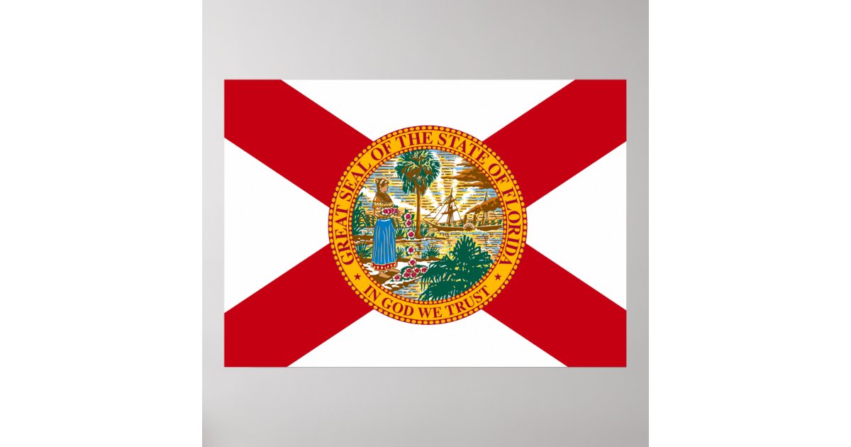 State Flag of Florida Poster | Zazzle