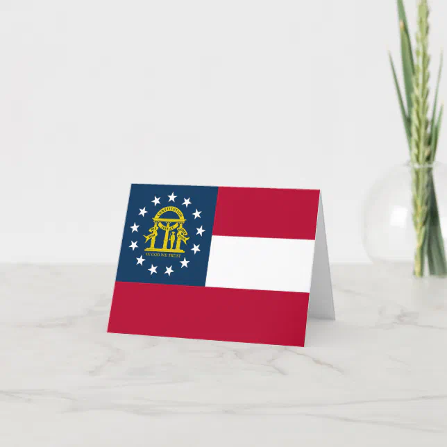 State flag of Georgia Card | Zazzle