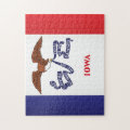 State Flag of Iowa, USA Jigsaw Puzzle | Zazzle