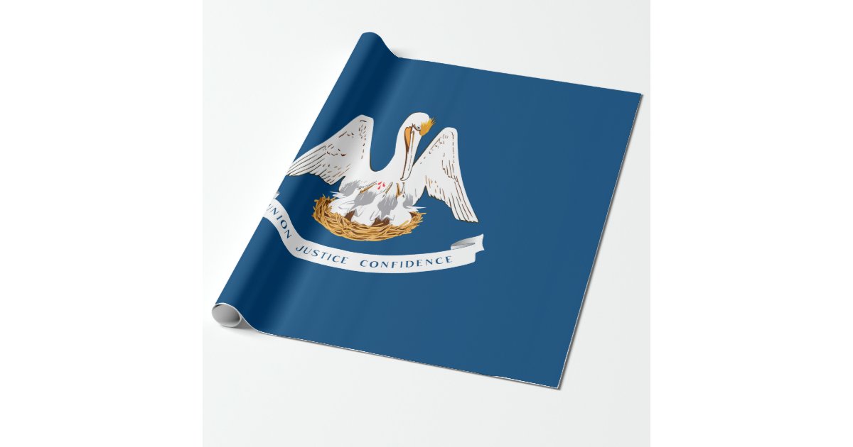 State Flag of Louisiana Wrapping Paper | Zazzle