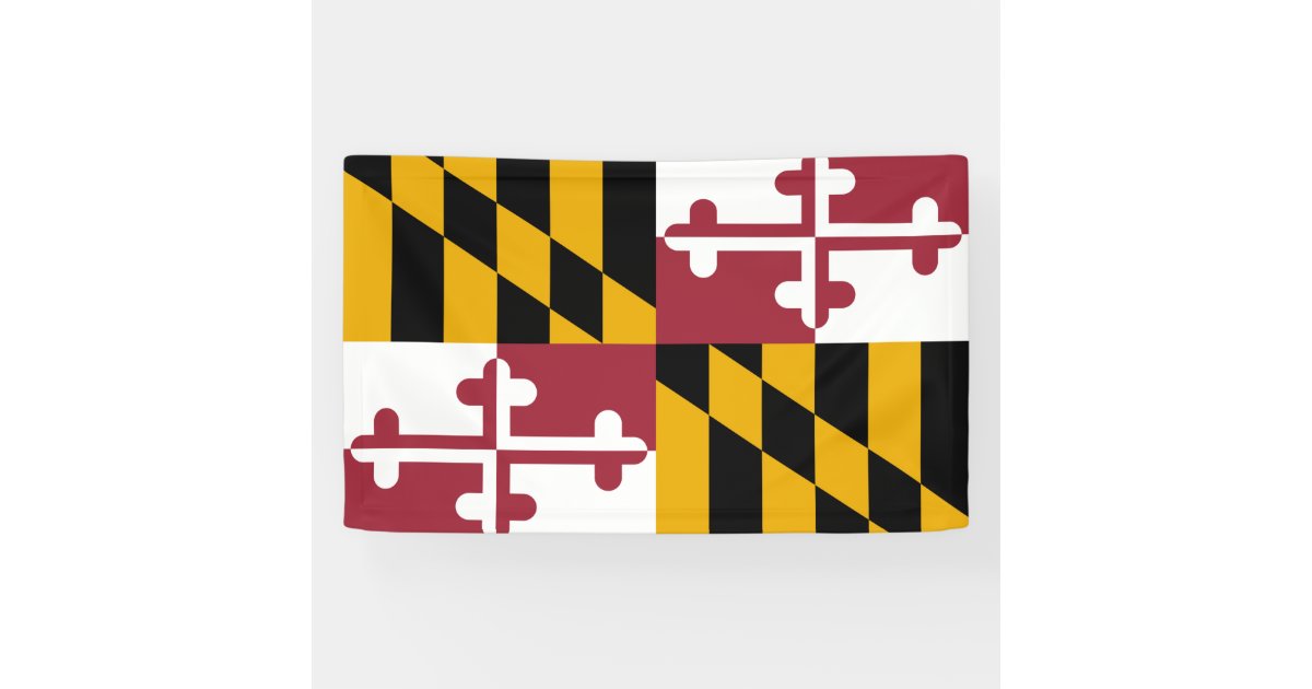 State Flag of Maryland Banner | Zazzle
