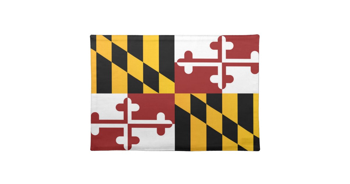 State Flag of Maryland, USA Cloth Placemat | Zazzle