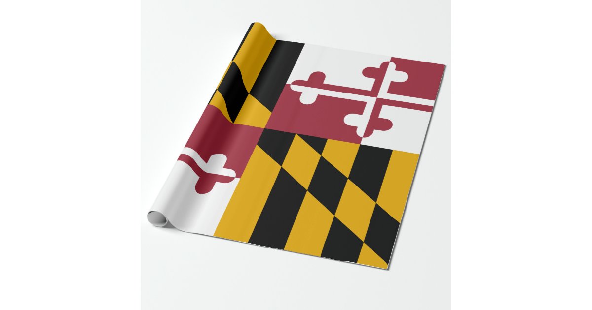 State Flag of Maryland Wrapping Paper | Zazzle