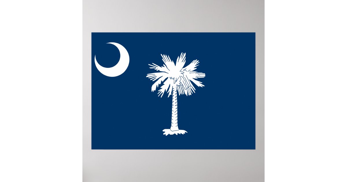 State Flag of South Carolina Poster | Zazzle