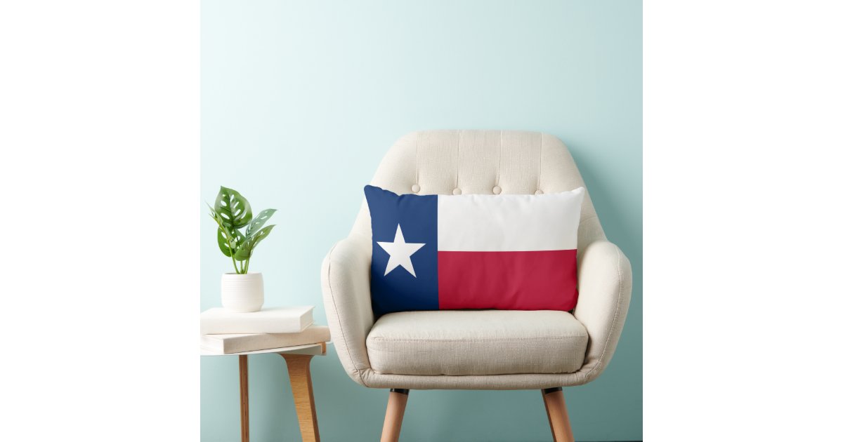 State Flag of Texas Lumbar Pillow | Zazzle