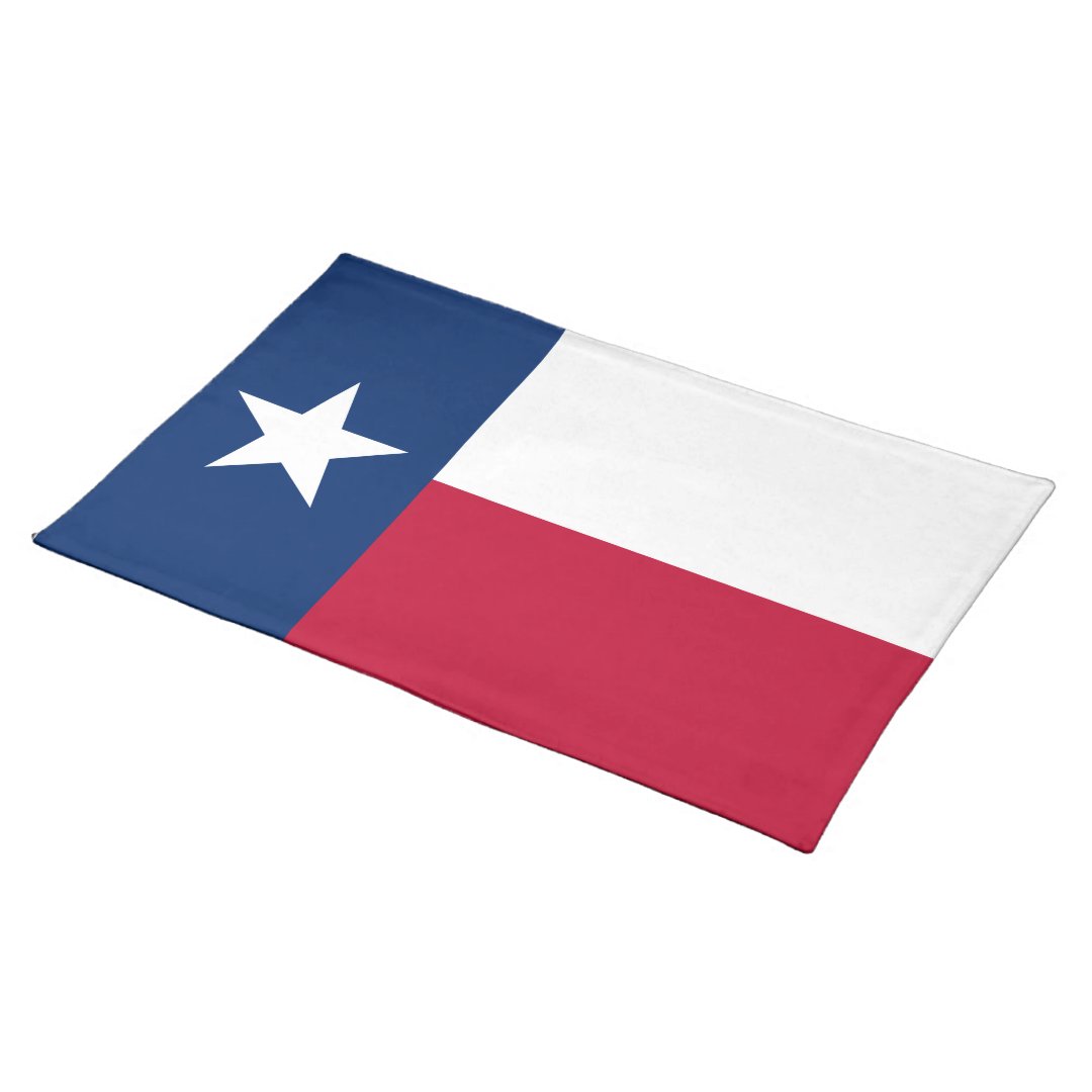 State Flag of Texas Placemat | Zazzle
