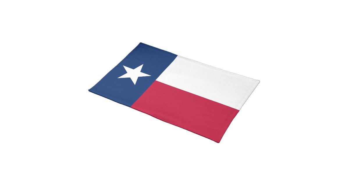 State Flag of Texas Placemat | Zazzle