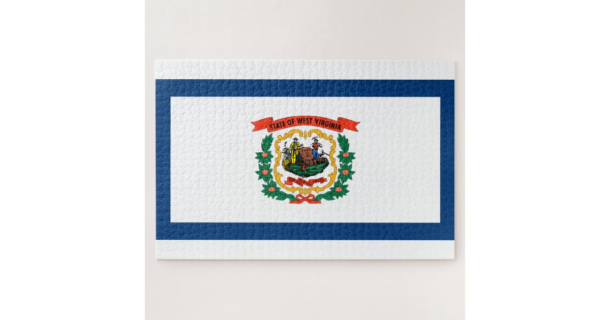 State Flag of West Virginia Jigsaw Puzzle | Zazzle