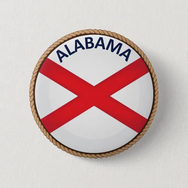 State of Alabama Flag Seal Button | Zazzle