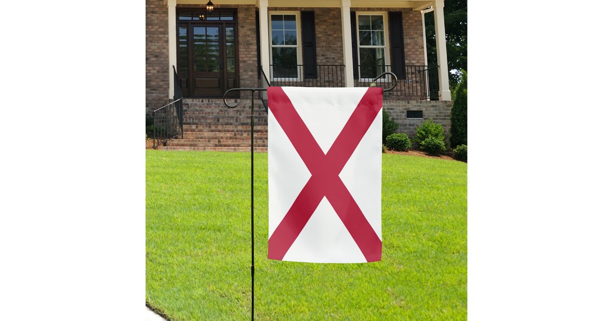 State of Alabama Garden Flag | Zazzle