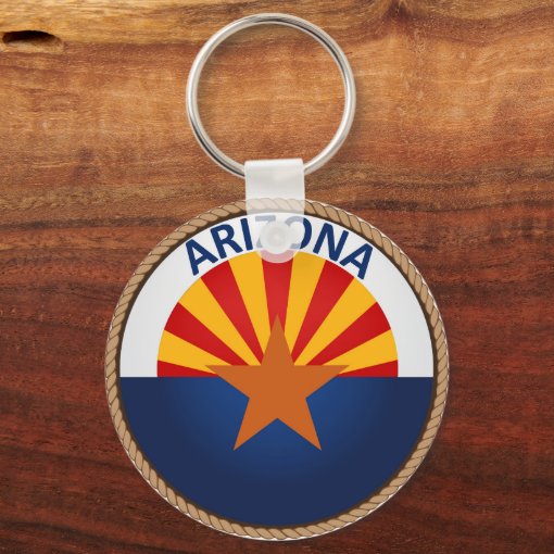 State of Arizona Flag Seal Keychain | Zazzle