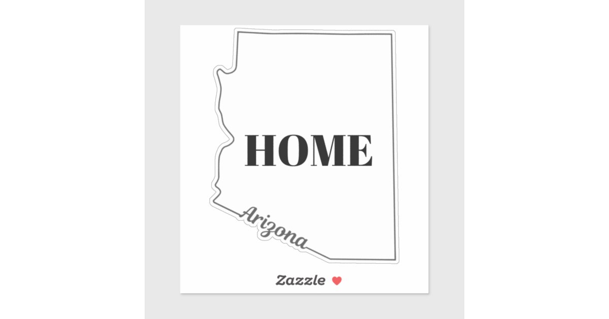 State of ARIZONA Sticker | Zazzle