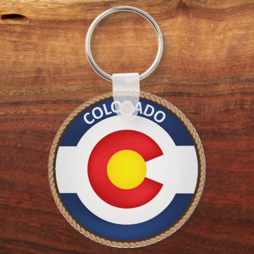 State of Colorado Flag Seal Keychain | Zazzle