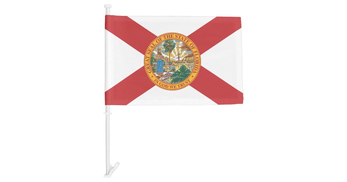 State of Florida Car Flag | Zazzle