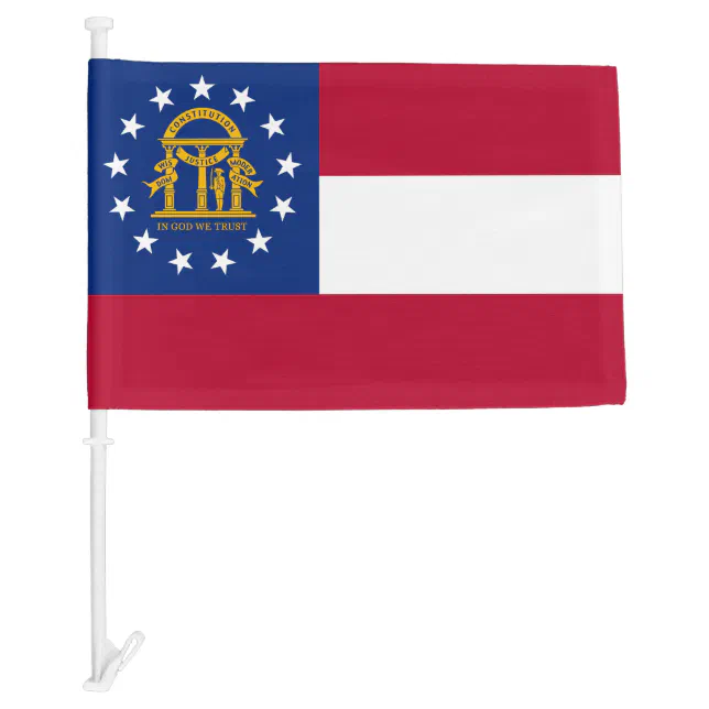 State of Georgia Car Flag | Zazzle