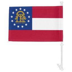 State of Georgia Car Flag | Zazzle