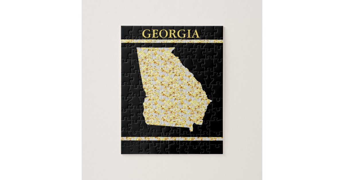 STATE OF GEORGIA JIGSAW PUZZLE | Zazzle