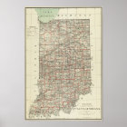 Indiana State Outline Poster | Zazzle.com