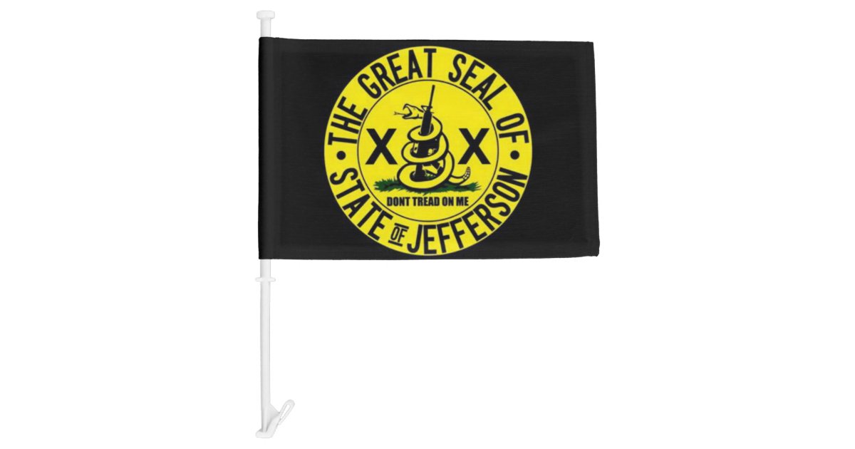 State of Jefferson Car Flag | Zazzle
