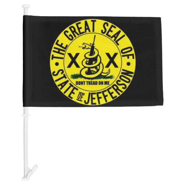 State of Jefferson Car Flag | Zazzle