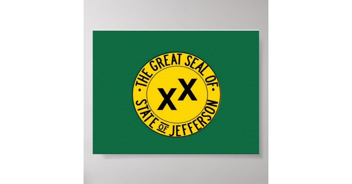 State of Jefferson Flag poster | Zazzle