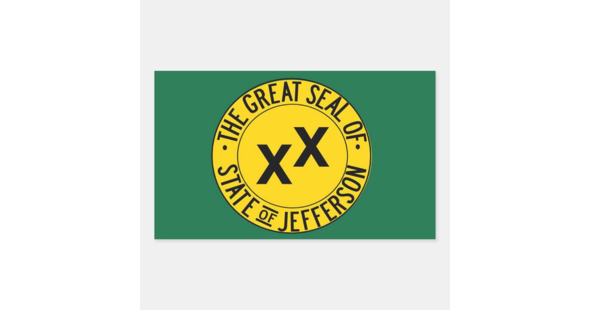 State of Jefferson Stickers (Sheet of 4) | Zazzle