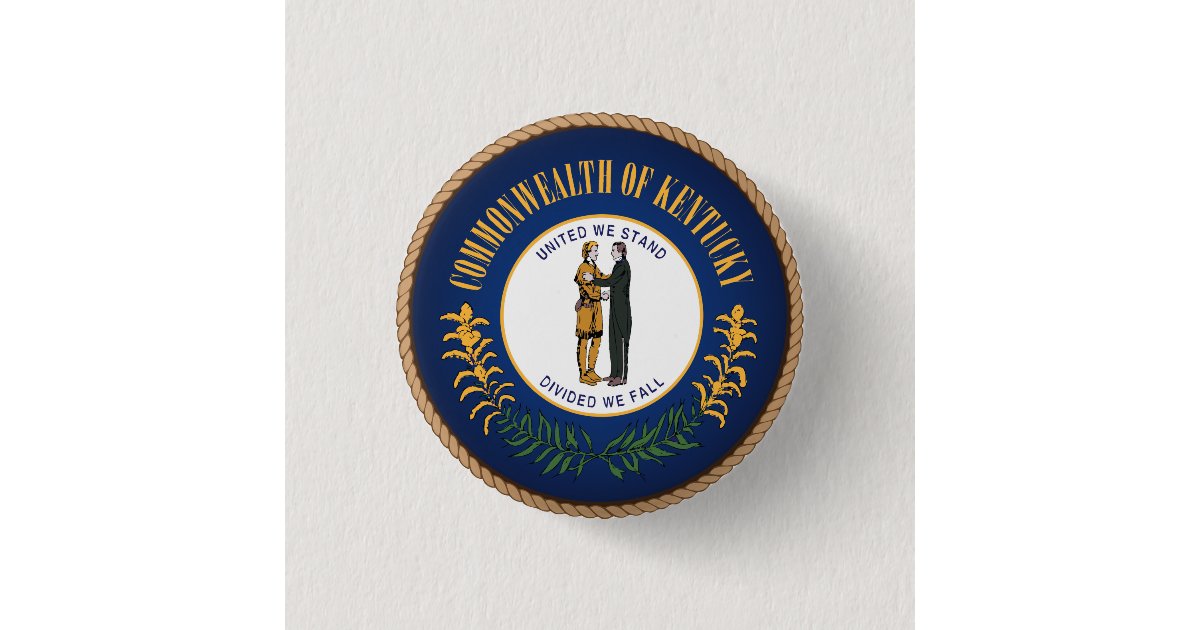 State of Kentucky Flag Seal Button | Zazzle