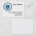 State of Massachusetts seal Business Card | Zazzle