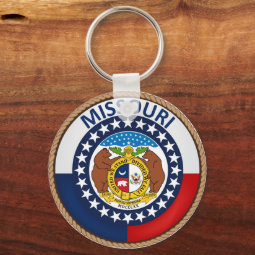 State of Missouri Flag Seal Keychain | Zazzle