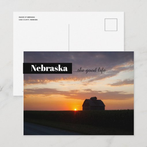 State of Nebraska - Images and Photos Postcard | Zazzle