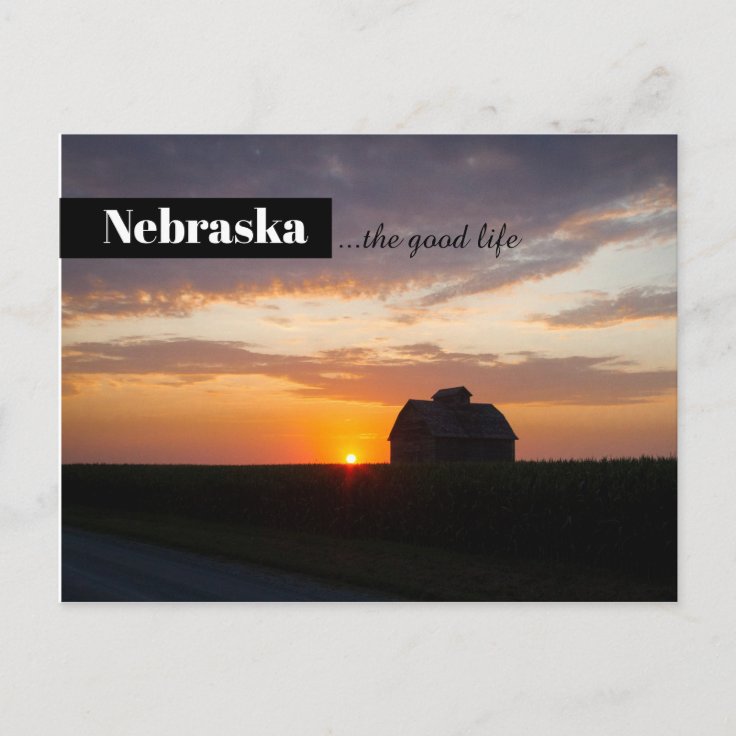 State of Nebraska - Images and Photos Postcard | Zazzle