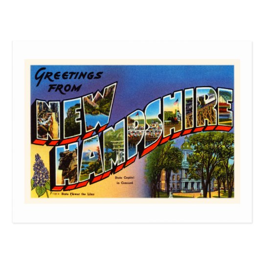 New Hampshire Postcard | Zazzle.com