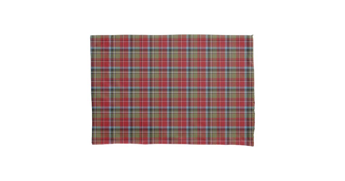 State of North Carolina Tartan Colorful Plaid Pillowcase | Zazzle