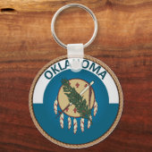 State of Oklahoma Flag Seal Keychain | Zazzle