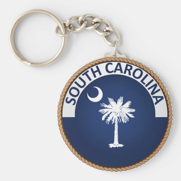 State of South Carolina Flag Seal Keychain | Zazzle.com