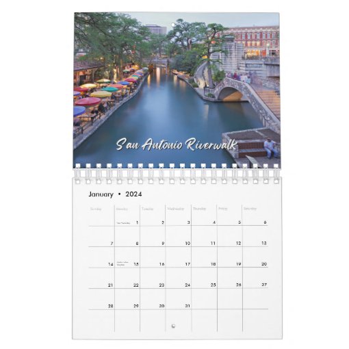 State of Texas Collection Wall Calendar | Zazzle