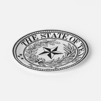 State of Texas Custom Paper Plates 7" | Zazzle