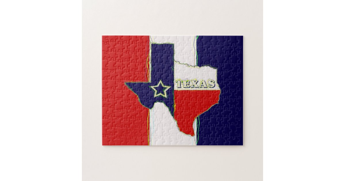 STATE OF TEXAS JIGSAW PUZZLE | Zazzle