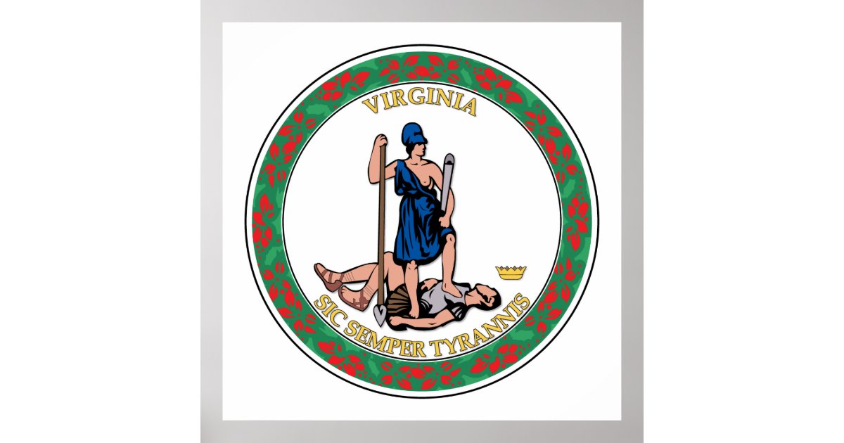 State of Virginia great seal Poster | Zazzle