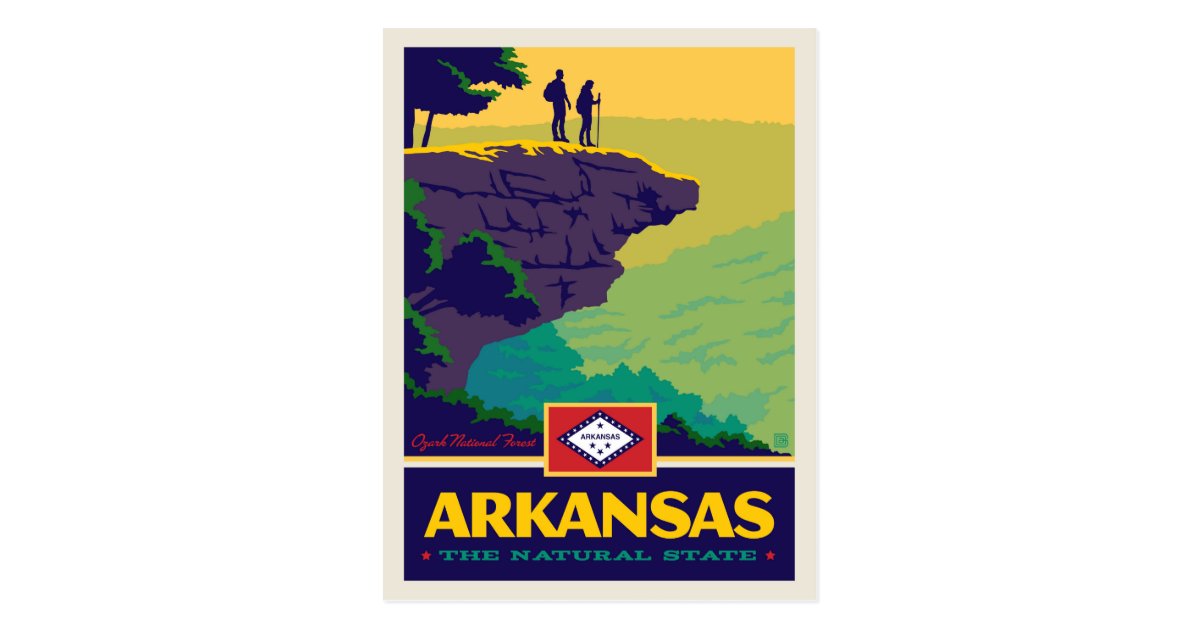 State Pride | Arkansas Postcard | Zazzle.com