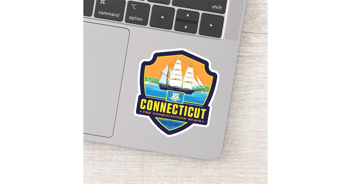 State Pride | Connecticut Sticker | Zazzle