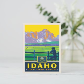 State Pride | Idaho Postcard | Zazzle