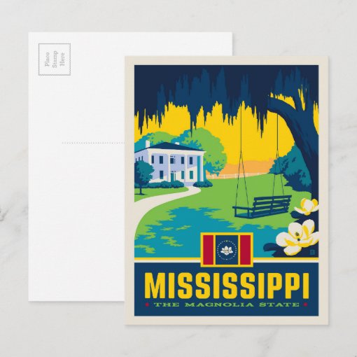 State Pride | Mississippi Postcard | Zazzle
