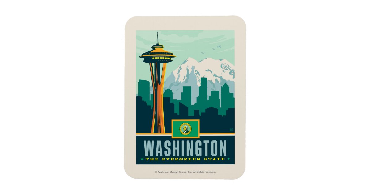 State Pride | Washington Magnet | Zazzle