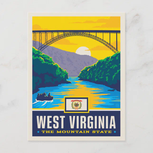 State Pride | West Virginia Postcard | Zazzle